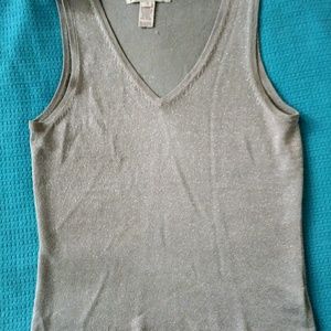 Jones New York | Tops | Silver Metallic Top | Poshmark